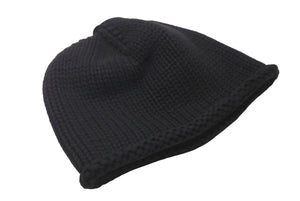 CHROME HEARTS クロムハーツ ニットキャップ ブラック コットン CHROME HEARTS クロムハーツ ニットキャップ ブラック コットン