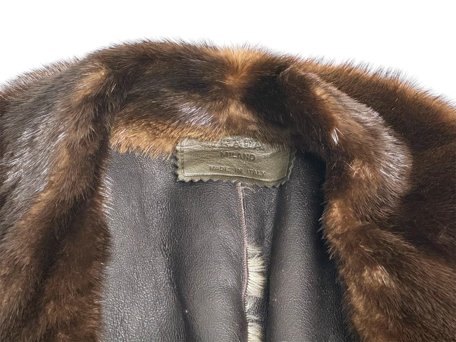 PRADA プラダ RIVER OUTER ファーコート ロング コート ブラウン PRADA プラダ RIVER OUTER ファーコート ロング コート ブラウン